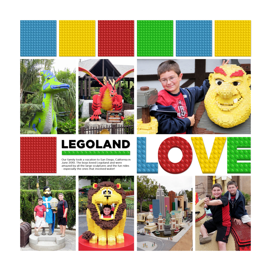 Toys Stack It Brick Word Art Digital Scrapbook Kit – Lucky Girl Creative