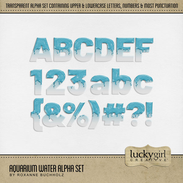 Aquarium Saltwater Tank Digital Scrapbook Bundle – Lucky Girl Creative