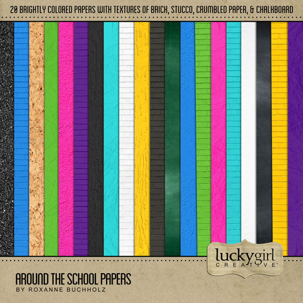 Around the School Mega Digital Scrapbook Bundle – Lucky Girl Creative