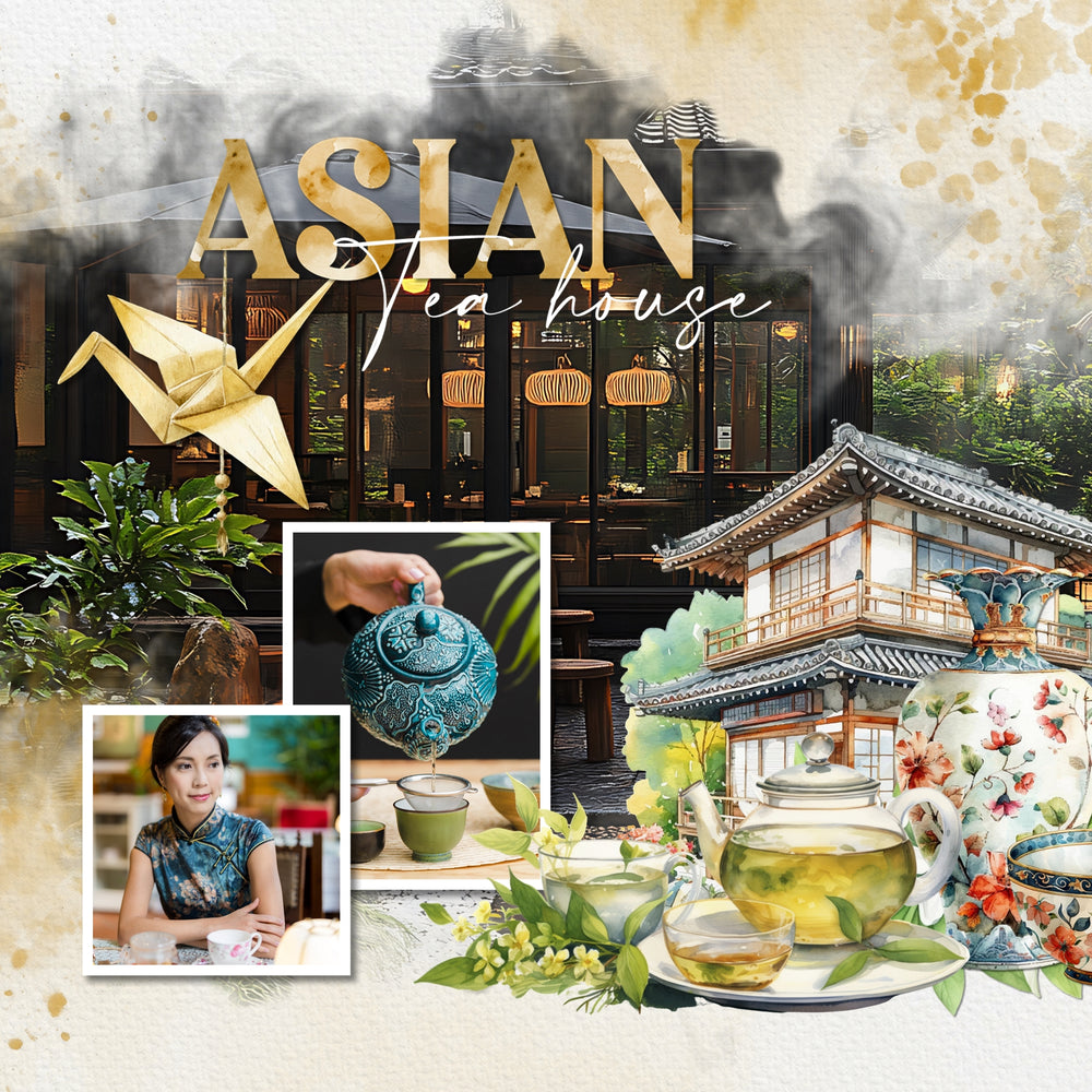 Asian Adventure Freebie Digital Scrapbook Kit – Lucky Girl Creative