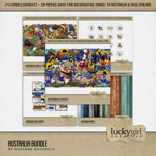 Australia Papers Digital Scrapbook Kit – Lucky Girl Creative