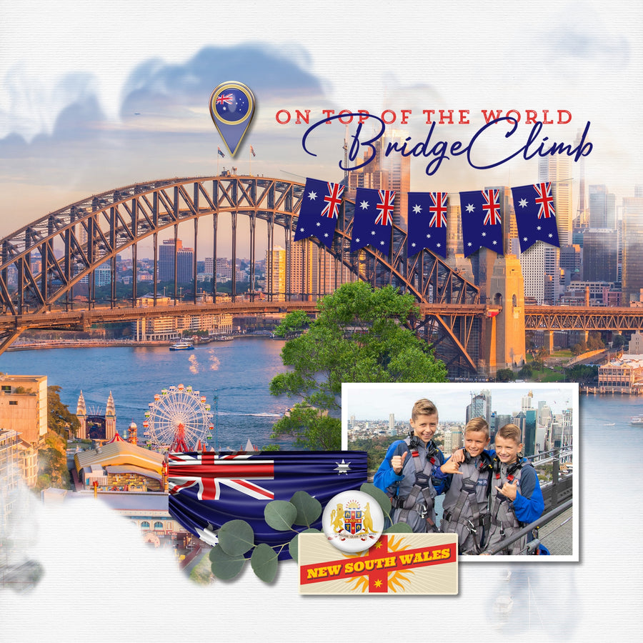 Australia Digital Scrapbook Bundle – Lucky Girl Creative