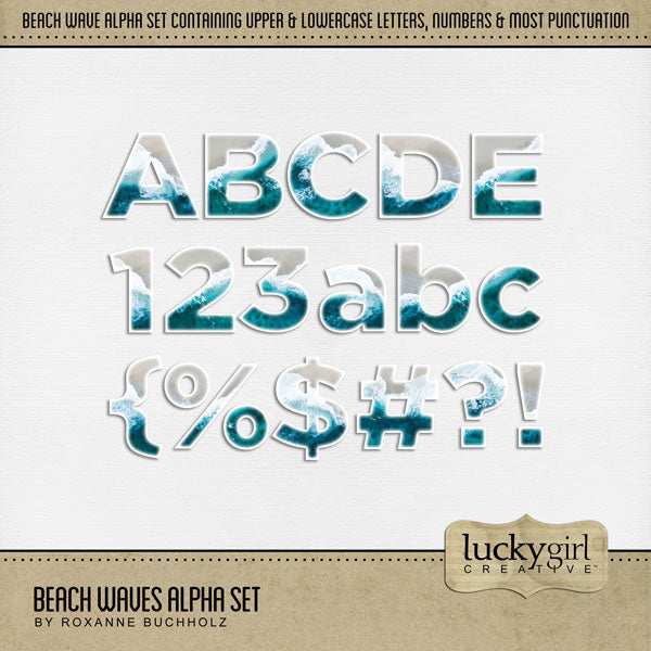 Beach 1 Digital Scrapbook Bundle – Lucky Girl Creative