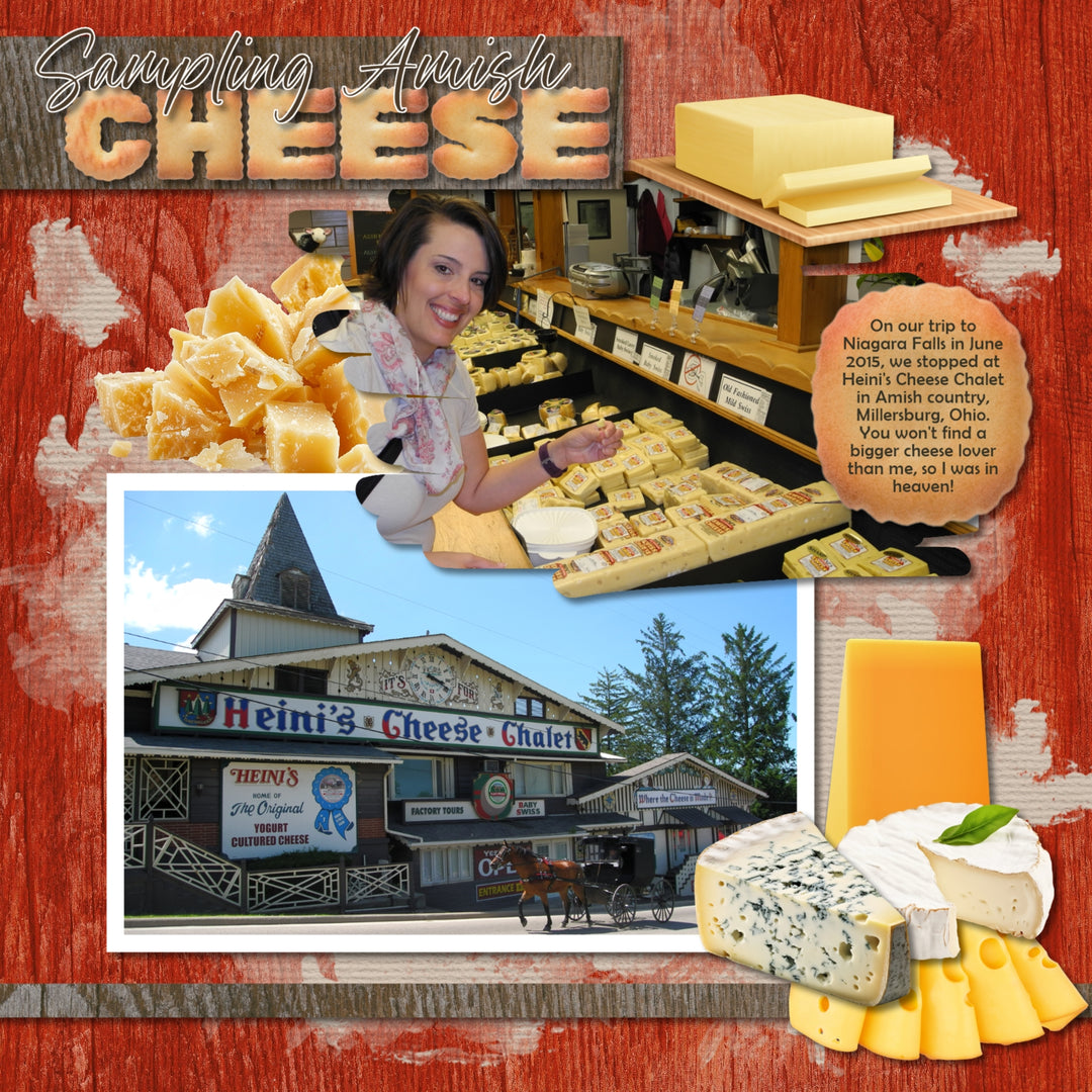 Food Cheese Eggs & Dairy Digital Scrapbook Kit – Lucky Girl Creative