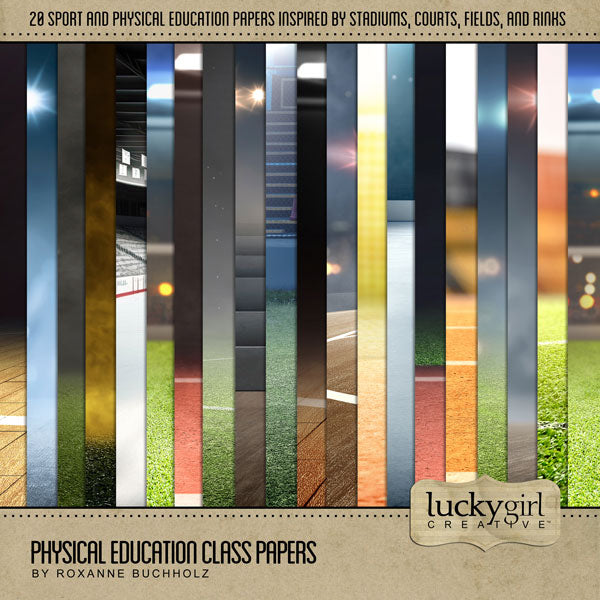 Physical Education Class Digital Scrapbook Kit – Lucky Girl Creative