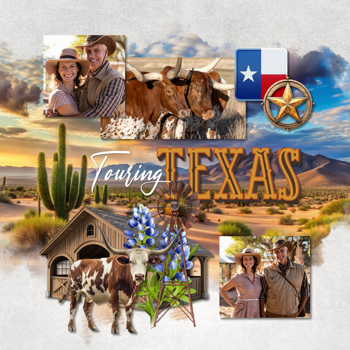 Civil War 1 Digital Scrapbook Kit by Lucky Girl Creative