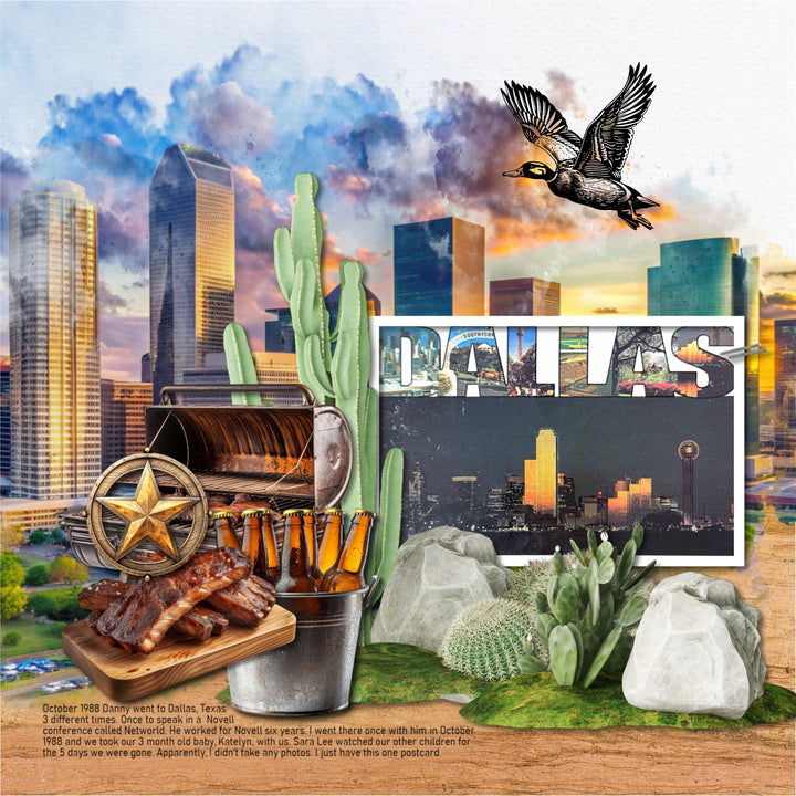 Civil War 1 Digital Scrapbook Kit by Lucky Girl Creative