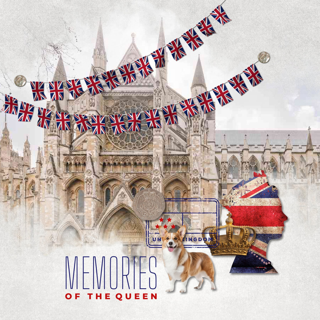 United Kingdom Elements 1 Digital Scrapbook Kit – Lucky Girl Creative