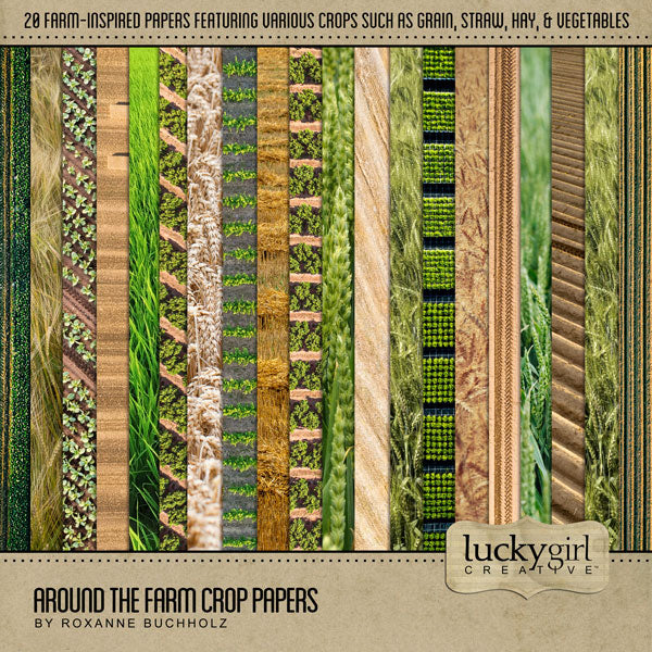 Around the Farm Crop Digital Scrapbook Kit – Lucky Girl Creative