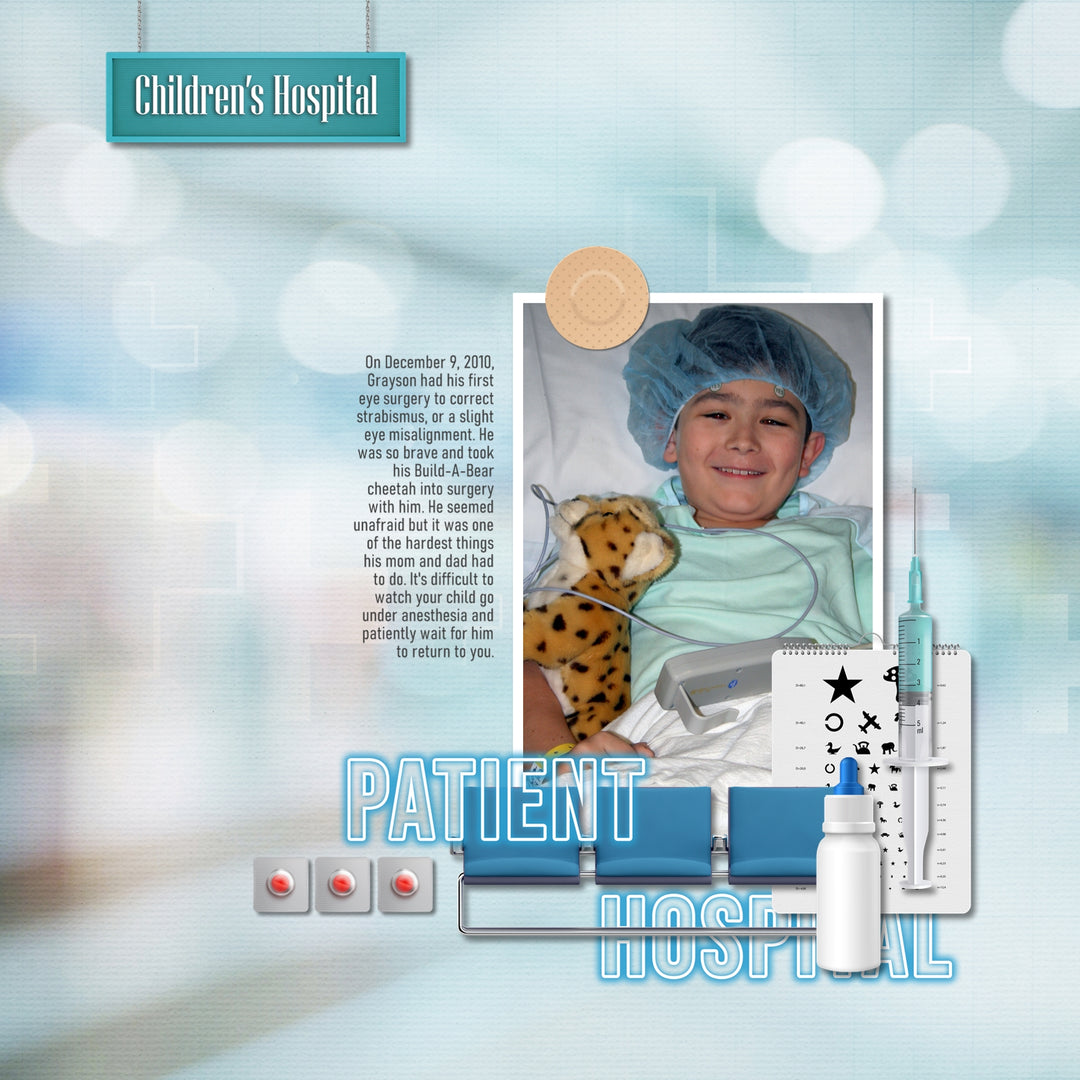 Around the Hospital Digital Scrapbook Kit – Lucky Girl Creative