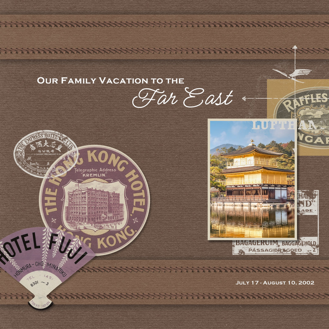 Hotel Luggage Labels 1 Digital Scrapbook Kit – Lucky Girl Creative