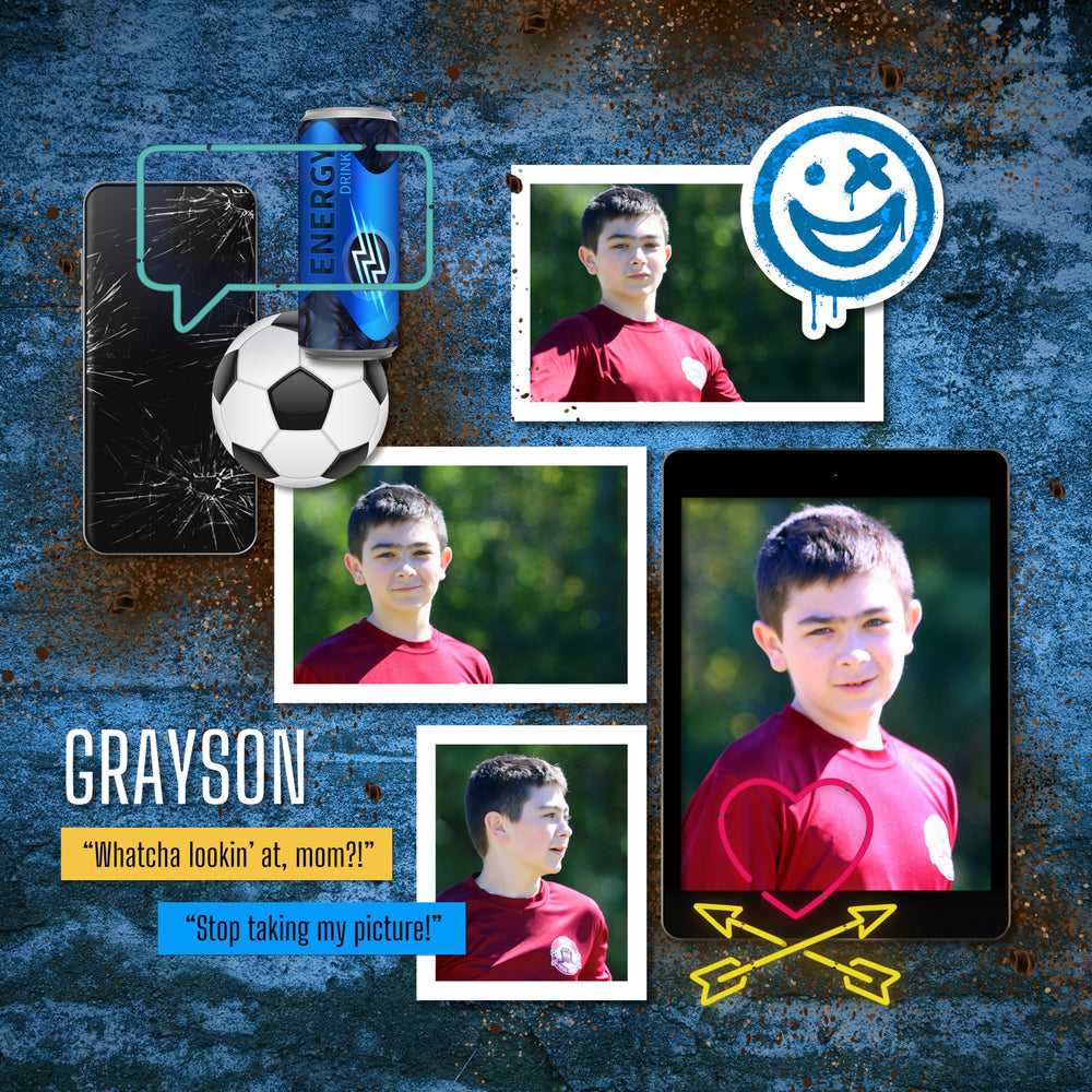 Aquarium Freshwater Tank Papers Digital Scrapbook Kit – Lucky Girl Creative